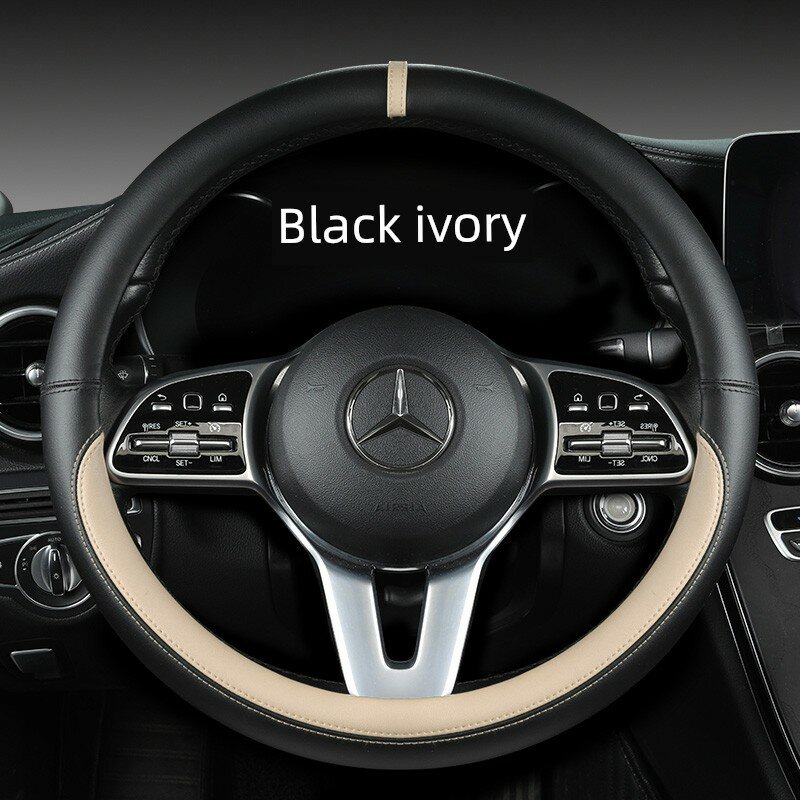 Чехол на руль из кожи Наппа, нескользящий, впитывающий пот, ультратонкий чехол на руль для мужчин и женщин, новый