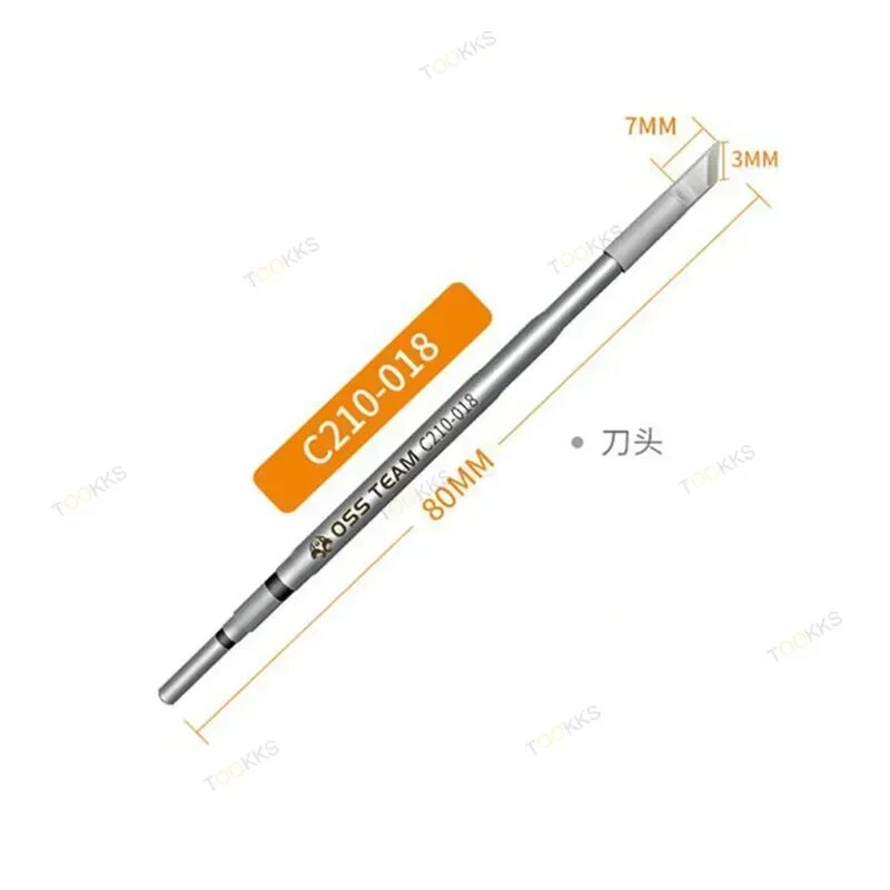 Паяльник TOOKKS OSS C210-018, 80 мм, 3/7 мм