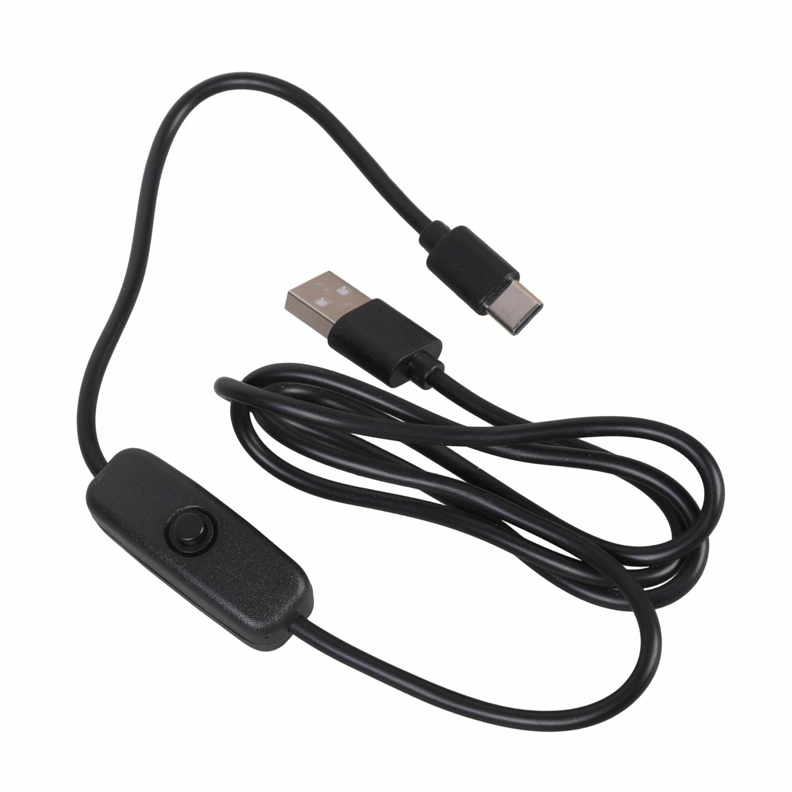 Кабель USB Type C с выключателем для дополнительного подключения электроники