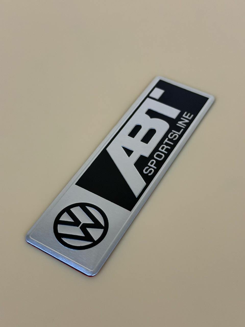 Шильдик надпись наклейка Volkswagen ABT Sportsline 12см