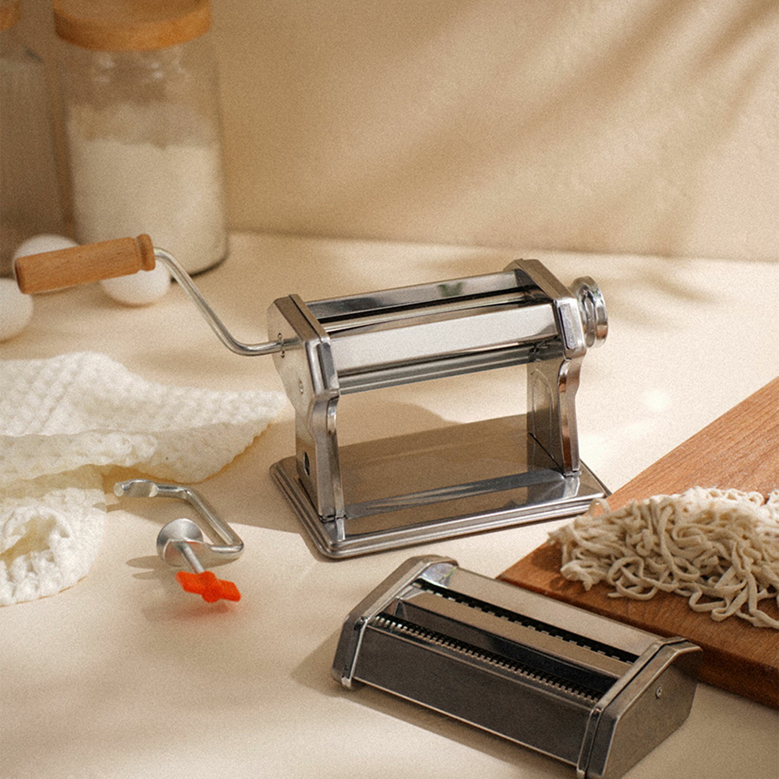 Лапшерезка ручная SL Home "Оливковая роща", 21x15x13.5 см, нержавеющая сталь, серебристая