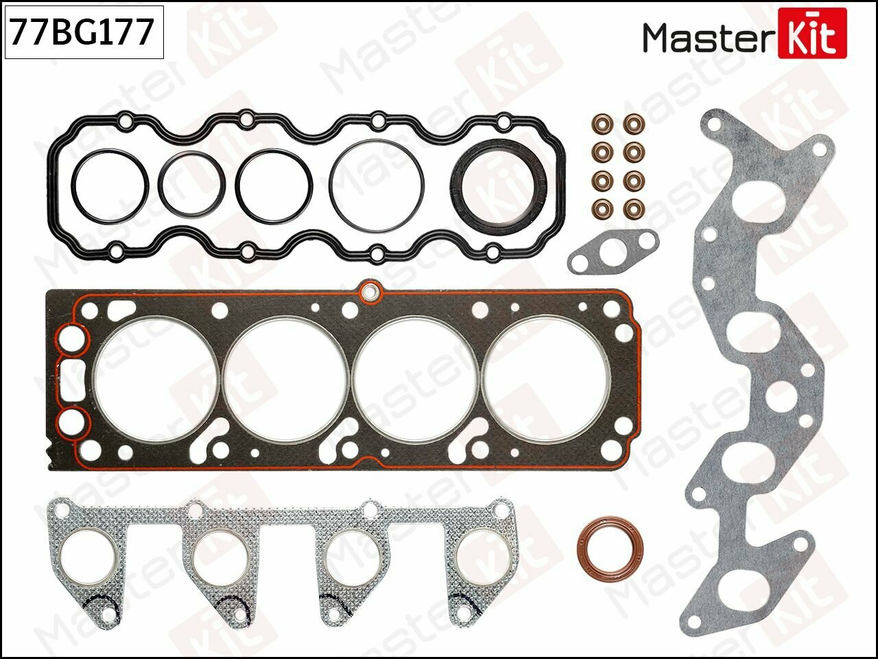 Комплект прокладок ГБЦ OPEL 18NV MasterKit 77BG177