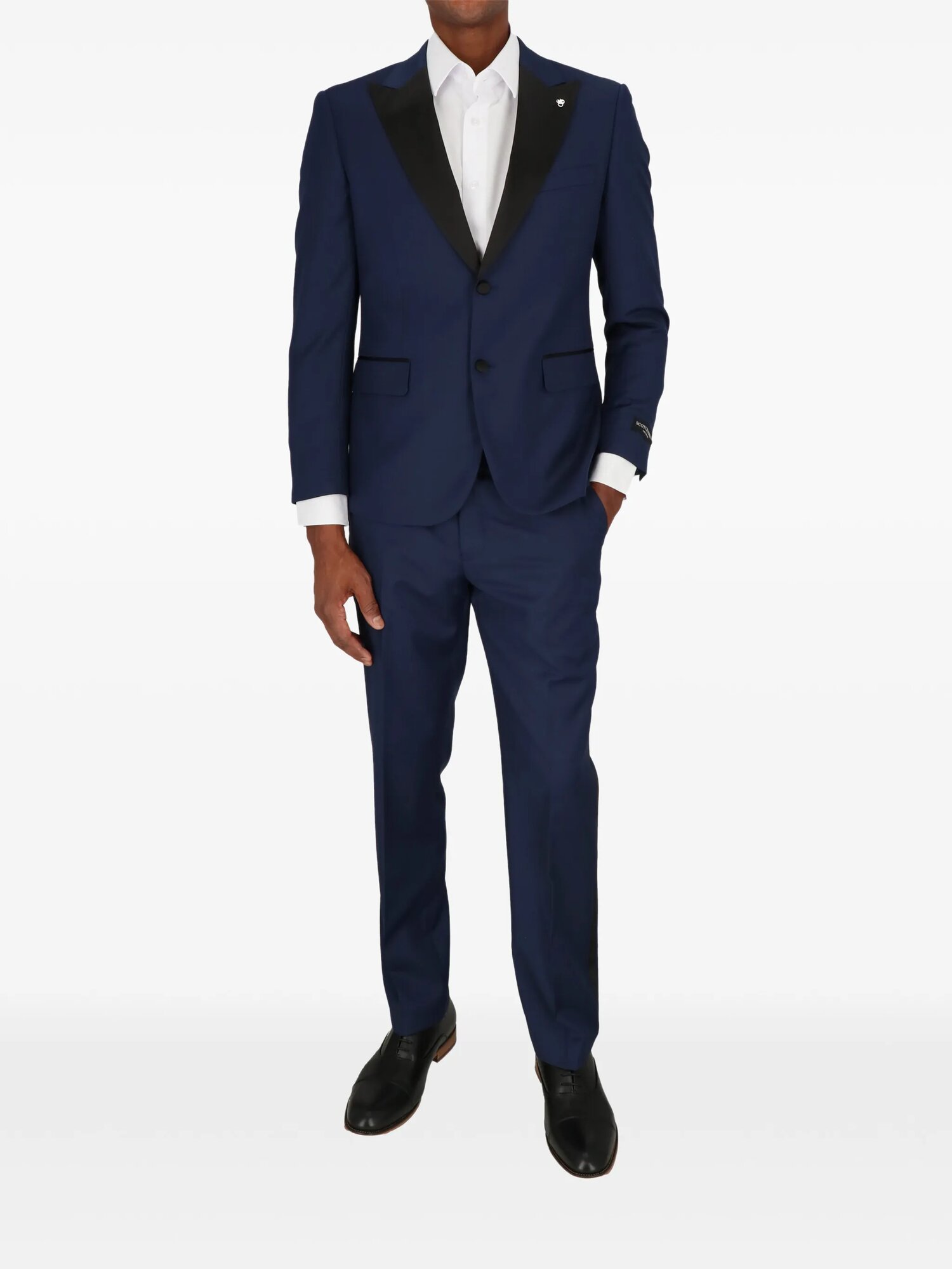 Комбинезон SCOTCH & SODA Satin-lapels suits, размер 48, blue — фото 1
