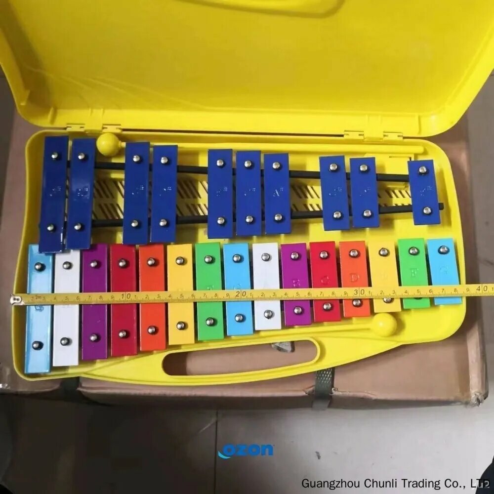 Эксклюзивный ксилофон Angel AG25N3 в желтом футляре, 25 брусков