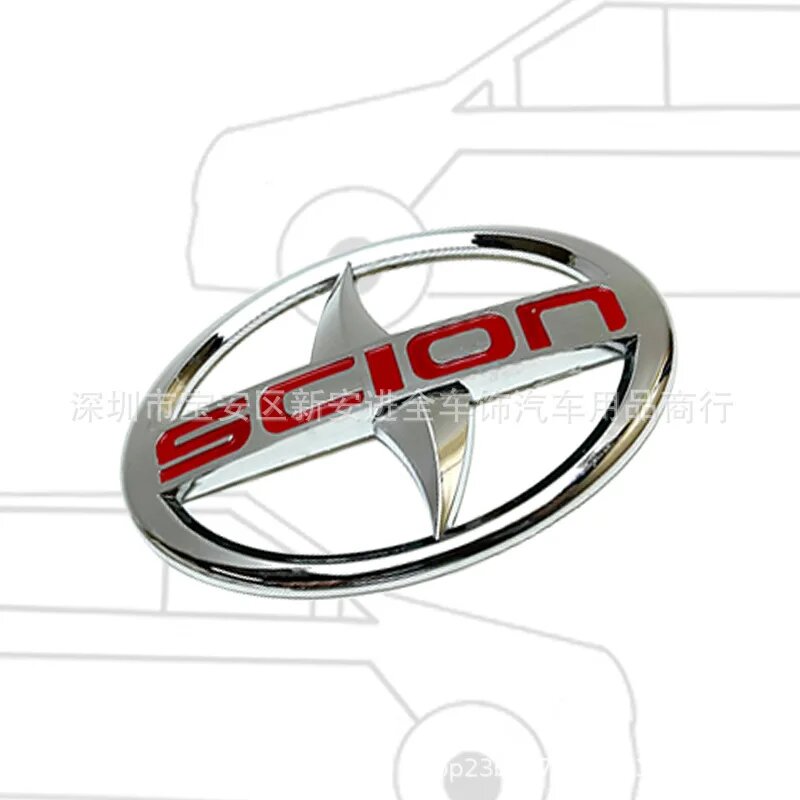 ABS передняя и задняя эмблема, автомобильная наклейка для Scion Corolla Camry, значок на голову, наклейка на багажник, модификация, аксессуары для стайлинга