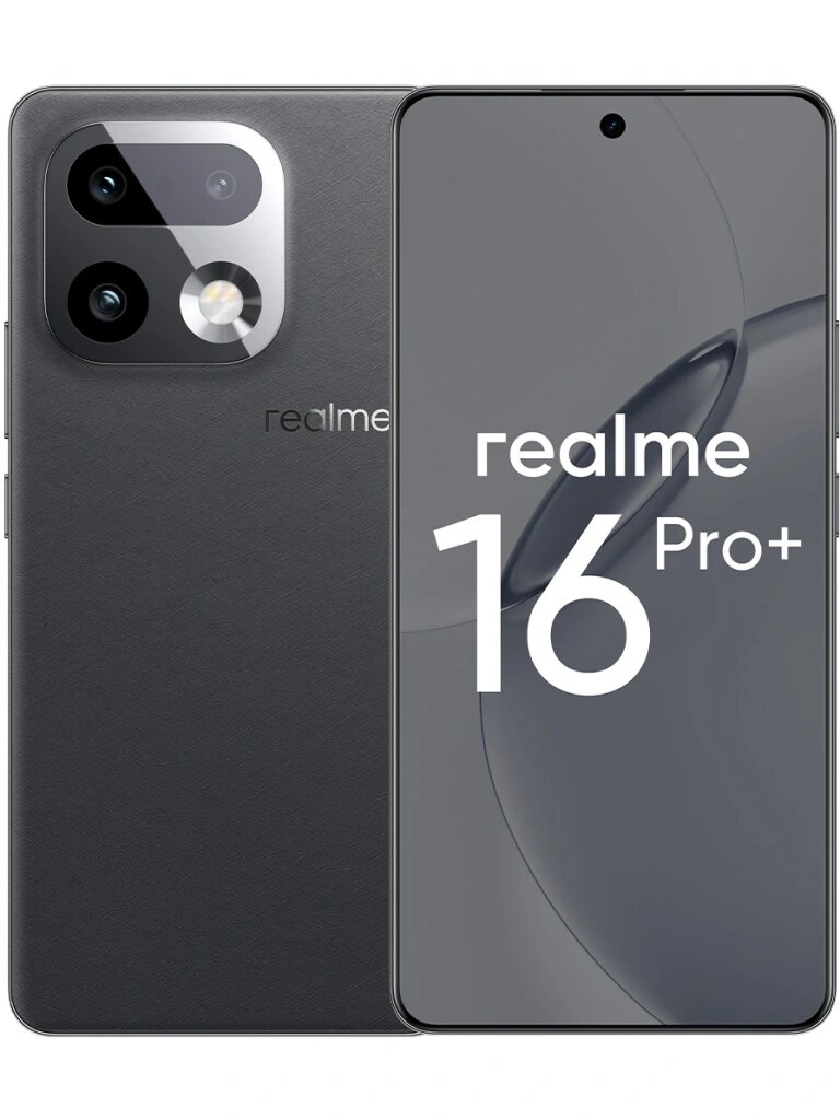 Смартфон REALME 16 Pro+ 8/256 ГБ, RMX5131, NFC, AMOLED 144Гц, 7000мAч, Snapdragon 7 Gen 4, серый