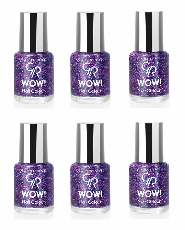 Golden Rose Лак для ногтей WOW! Nail Color, тон 208, 6 шт