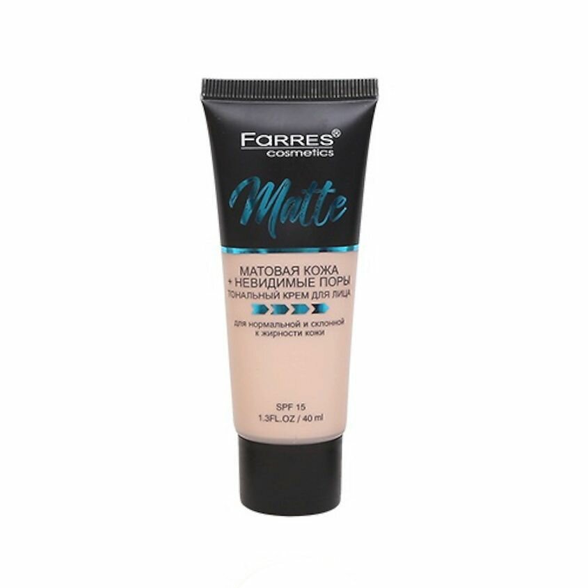 Farres cosmetics Тональный крем Matte, тон 03, Натуральный, SPF 15, 40 мл