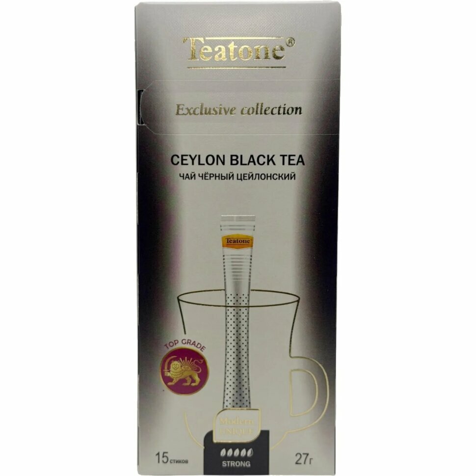 Чай Teatone Цейлонский черный, 100 стиков, 2505911