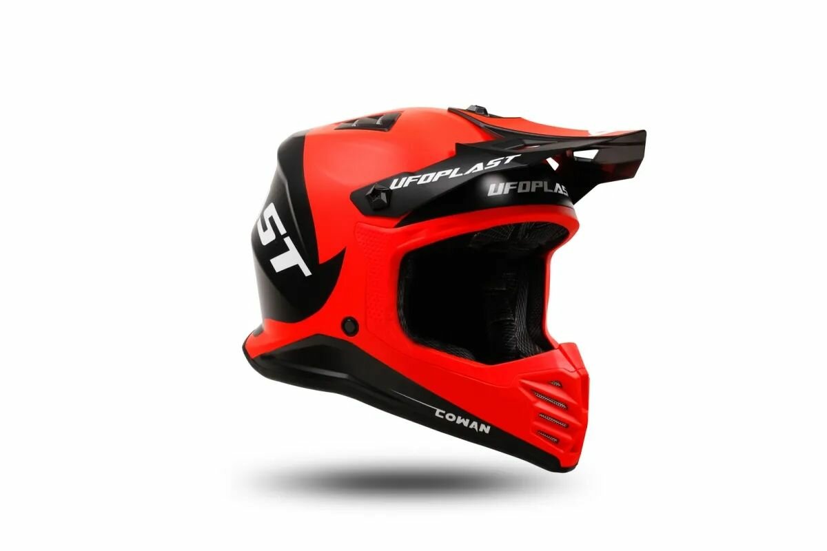 Мотошлем подростковый UFO HELMET BOY KOREY Black/Red, (HE13600#KB-YS)