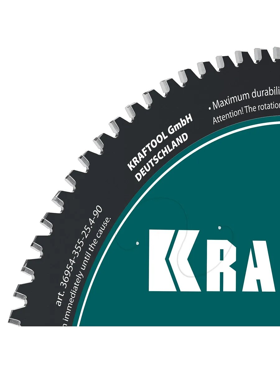 KRAFTOOL Metal Cut 355 х 25.4 мм, 90Т, диск пильный по