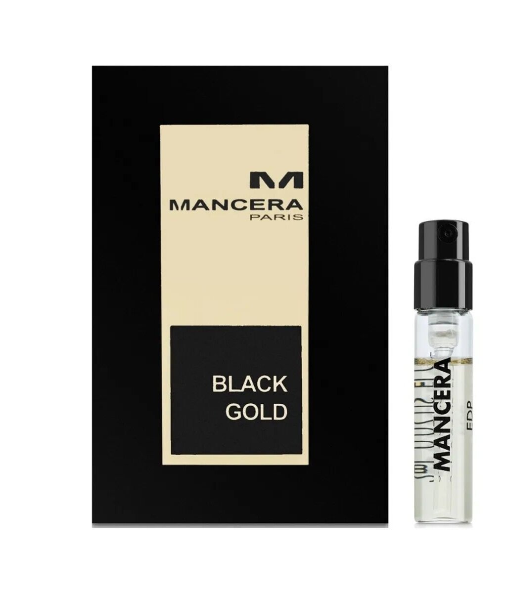 Mancera Black Gold 2 мл парфюмерная вода мужская, кожаные, древесные
