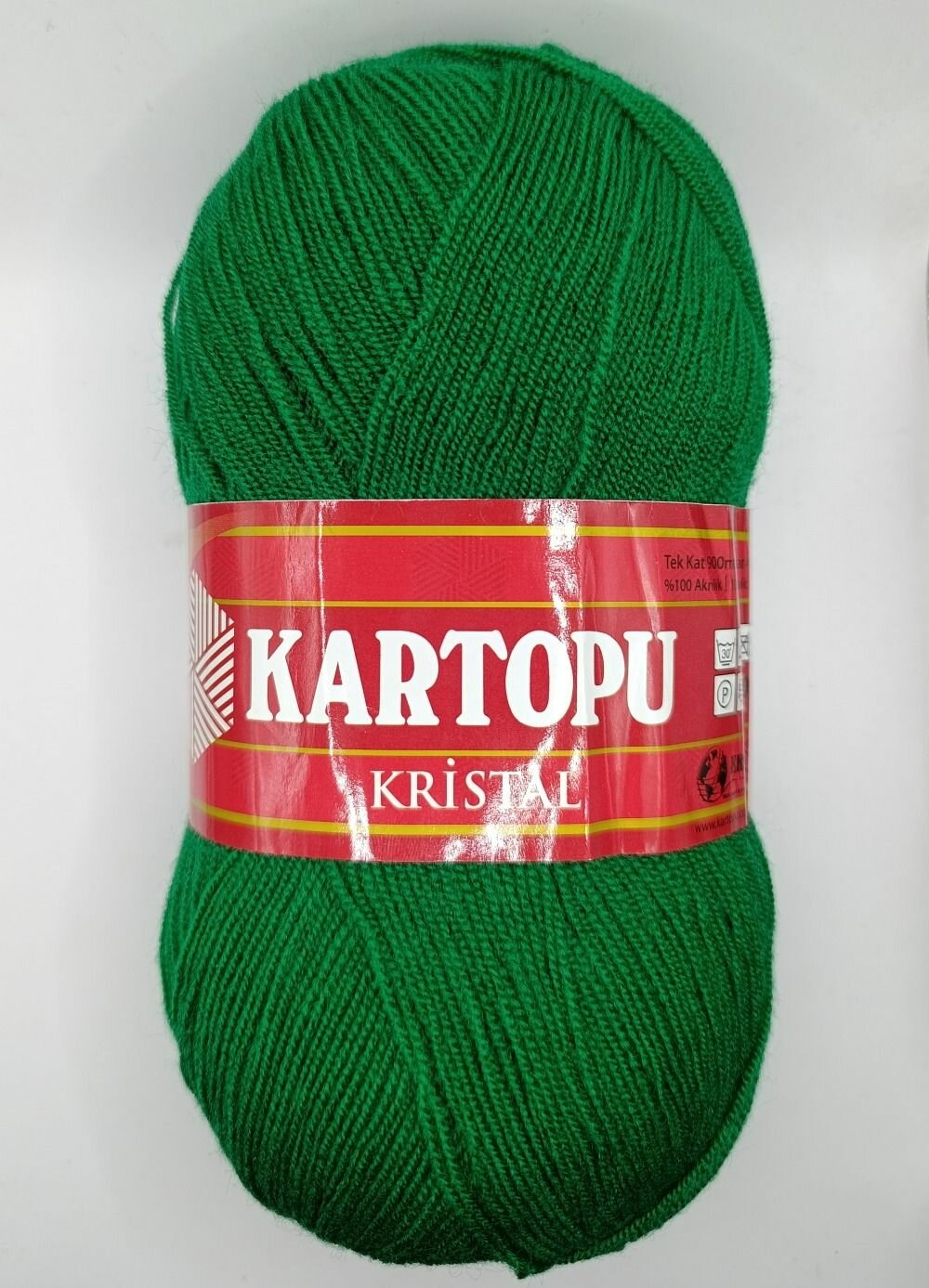 Пряжа для вязания Kartopu Kristal 40376 трава 100 гр/450 м 100% акрил