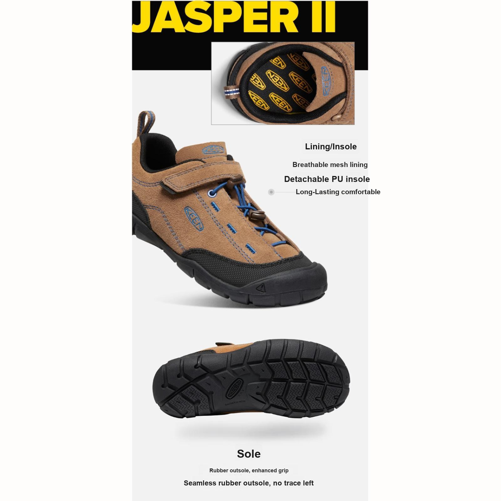 Ботинки KEEN JASPER 2, размер EU 29 стопа (18CM) — фото 1