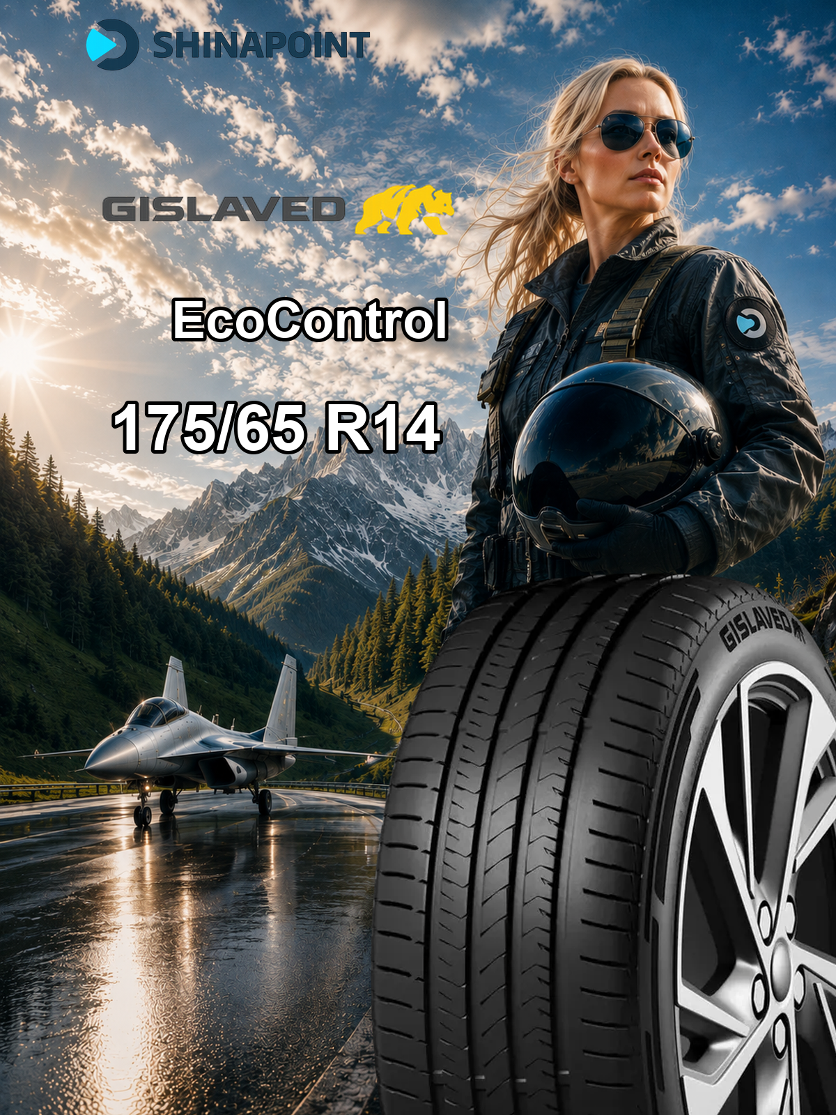 Шины летние R14 175 65 82 H автомобильная летняя резина лето Gislaved модель EcoControl