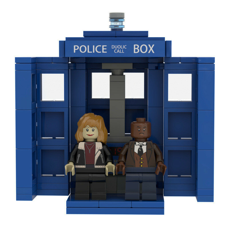 Пазл colorful doctor who tardis, для развития моторики и игривости