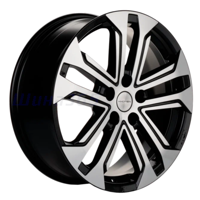 Литой колесный диск Khomen Wheels KHW1803 (Haval Dargo) 7x18/5x114,3 ET40 D66,5 Black-FP