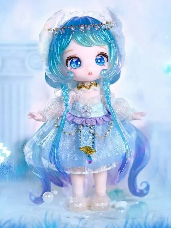Кукла BJD 1/12 шарнирная Maytree OB11 аниме с одеждой и аксессуарами.(Aquarius)