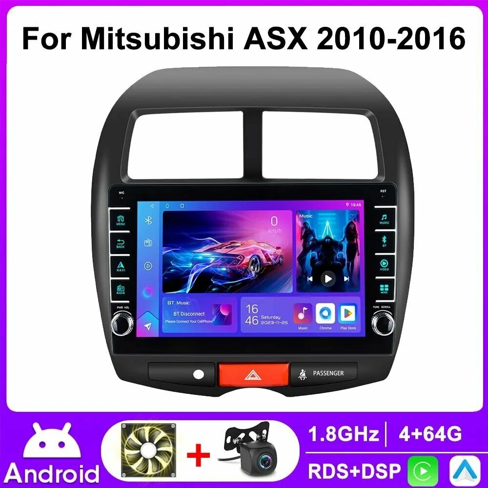 TOYOUSONIC Автомагнитола, диагональ: 9", 2 DIN, 4ГБ/64ГБ