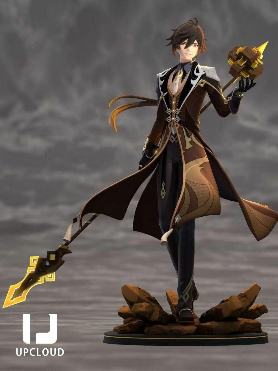 Аниме Фигурка геншин фигурки / Genshin Impact 30cm Чжун Ли /UPCLOUD коллекционная, сюжетно-ролевая