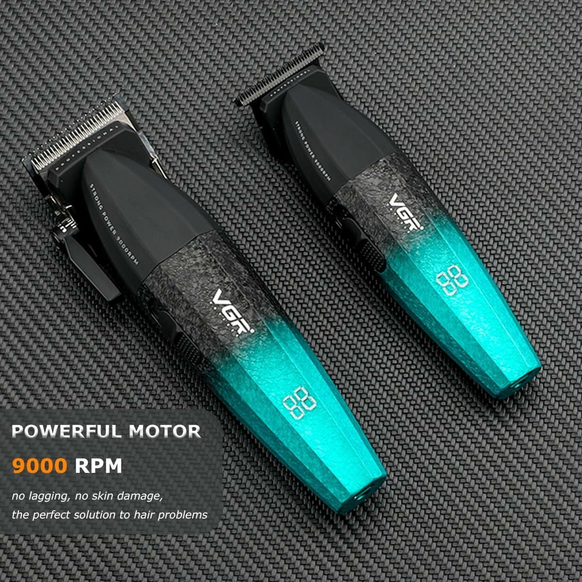 Набор для стрижки / машинка для волос и тример для бороды, профессиональный с насадками / V 640 s2