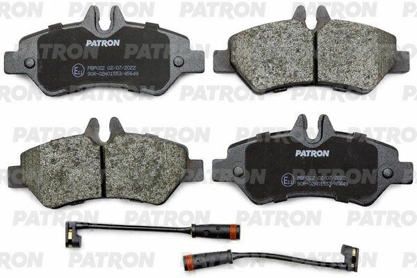 Колодки тормозные дисковые PATRON PBP022 MERCEDES-BENZ SPRINTER (Мерседес Спринтер)