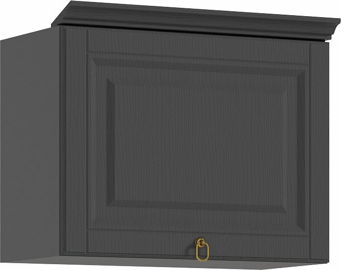 Престиж-1 (гостиная) ШВГ600/450 (Графит/Графит структурный) (Миф)