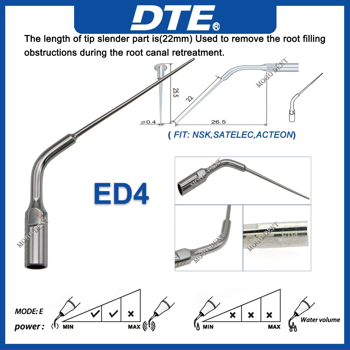 Ультразвуковой скалер Woodpecker DTE HD-7L ED4