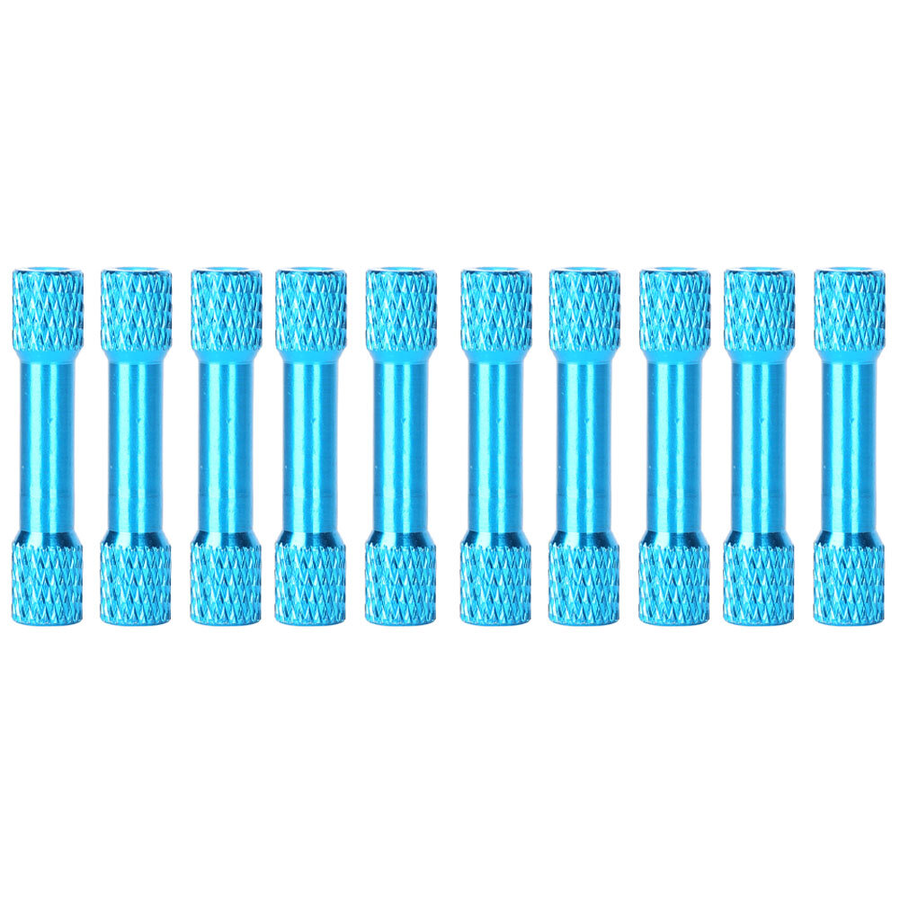 10 алюминиевых стоек M3 30 мм (голубые, для дронов)