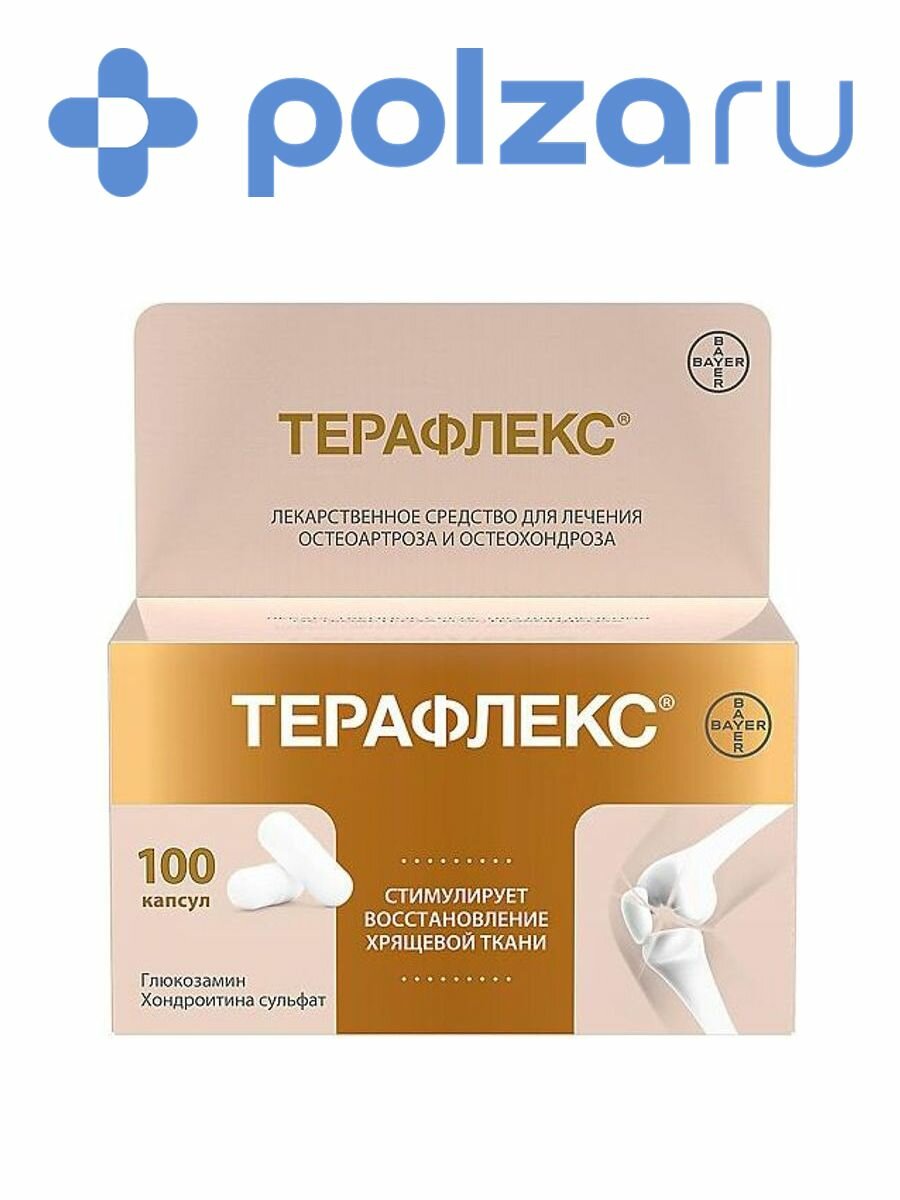 Терафлекс, капсулы 500 мг+400 мг, 100 шт.
