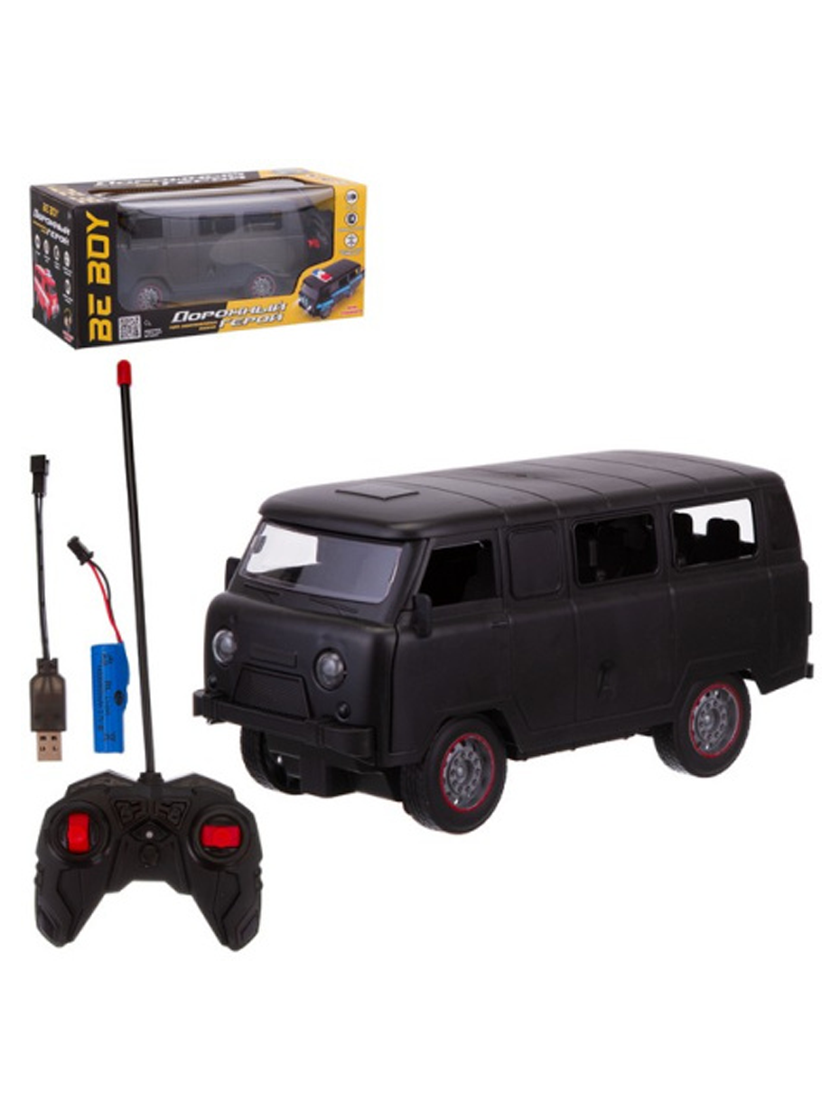 Радиоуправляемая машинка Beboy "УАЗ Буханка", внедорожная, полицейская, с эффектами света