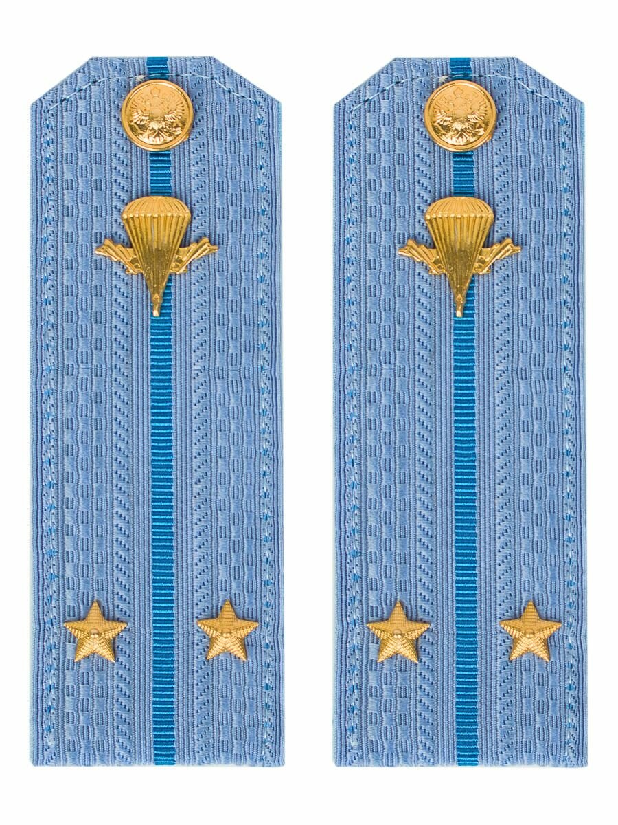 Погоны МО ВДВ голубые на рубашку Лейтенант