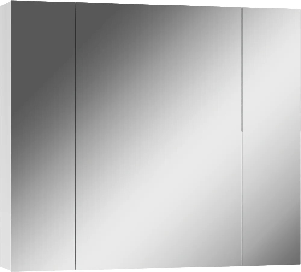Зеркало-шкаф Айсберг Норма 80 80 см, белое, в современном стиле, зеркало настенное в ванную