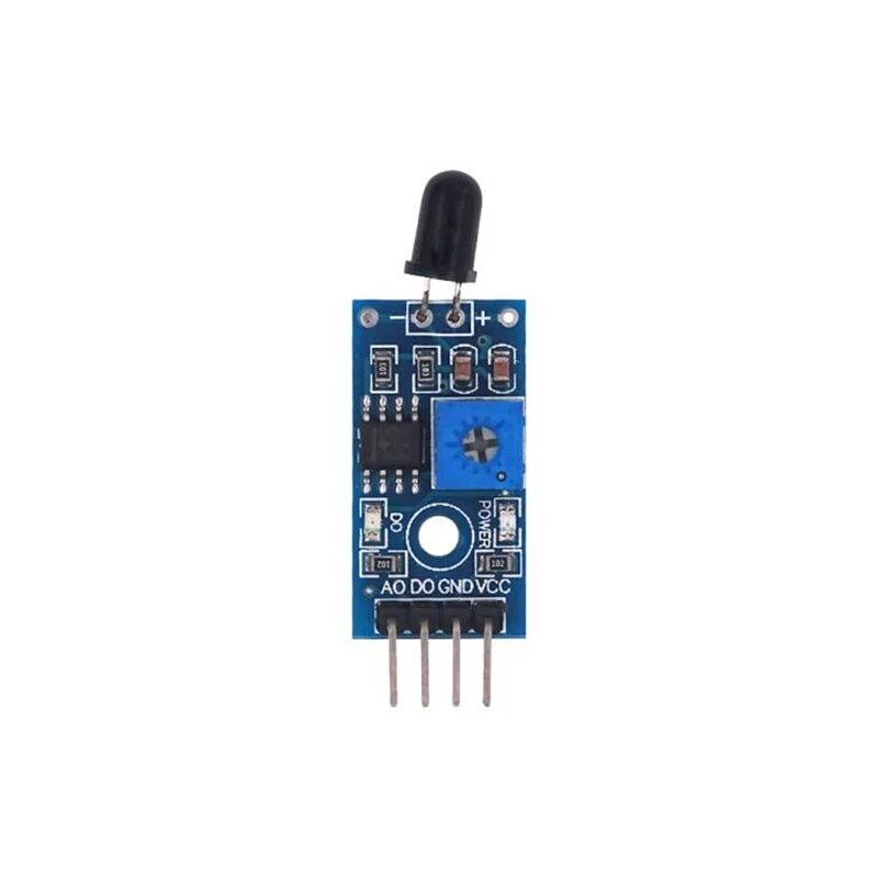 4-контактный датчик пламени LM393, модуль обнаружения источника огня для Arduino, Комплект «сделай сам»