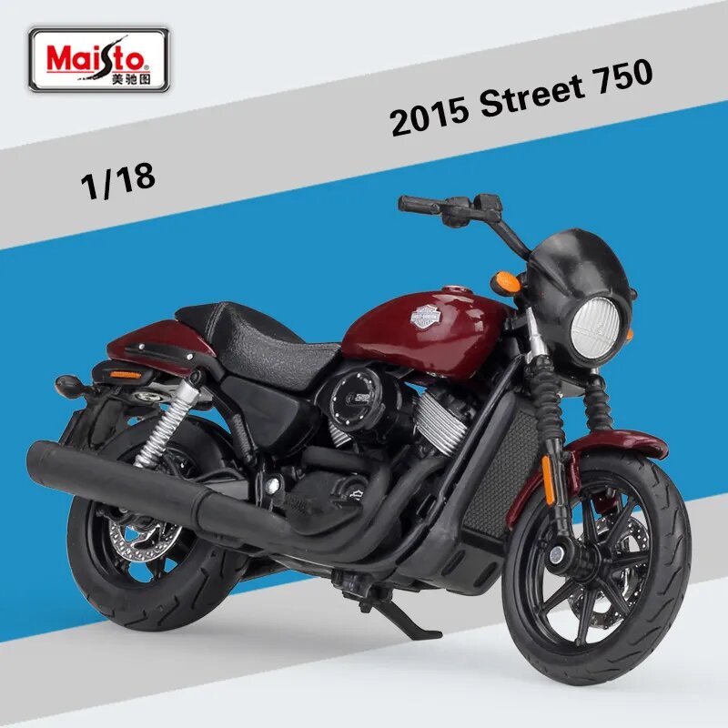 Металлическая Модель микромотоцикла 1:18 Harley-Davidson 2015 Street 750