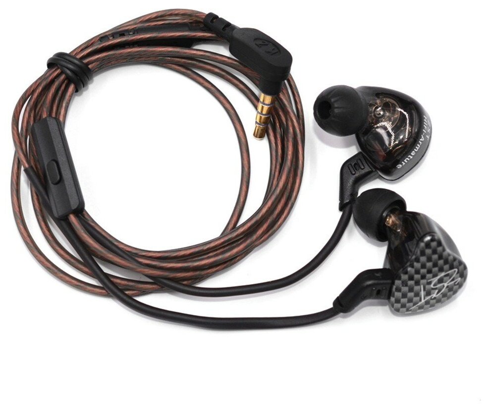 Наушники Knowledge Zenith ZST Black, арматурные+динамические, отсоединяемый кабель