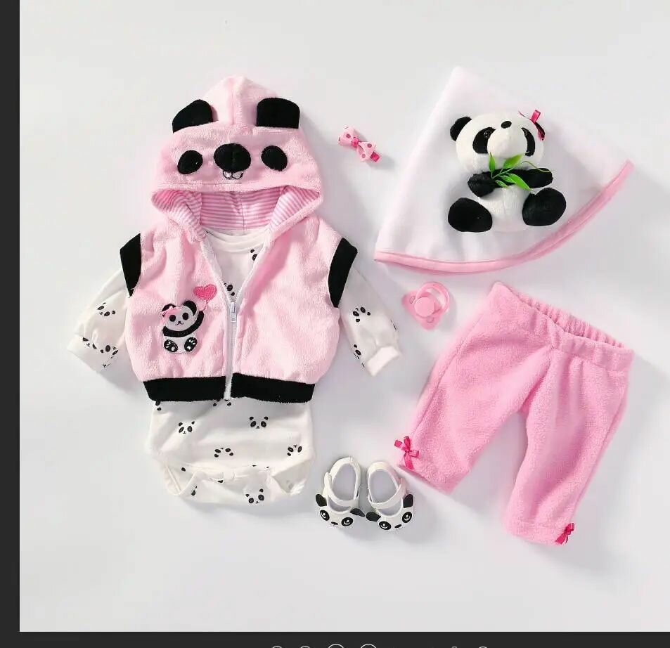 Одежда разных фасонов для кукол-реборнов ростом 50-55 см