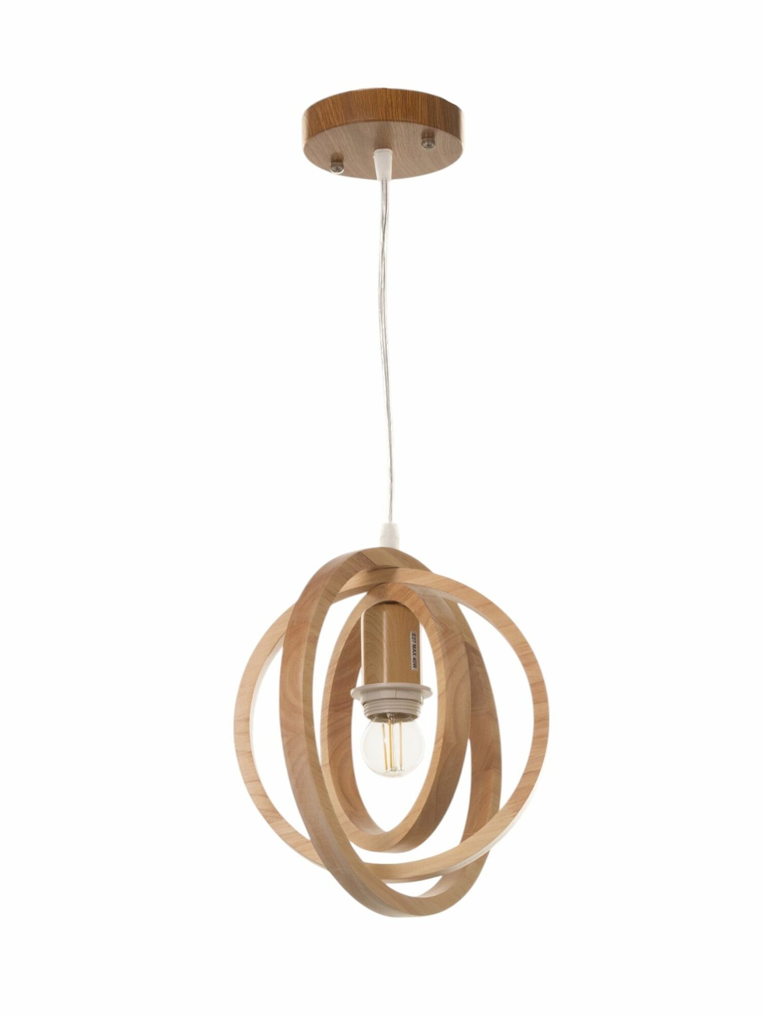 Люстра потолочная, светильник потолочный подвесной ЭКО "Лика" коричневый