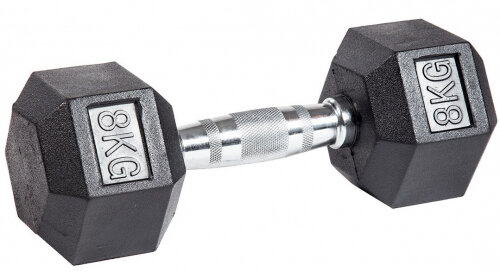 Гантель неразборная Victoryfit гексагональная 8 кг