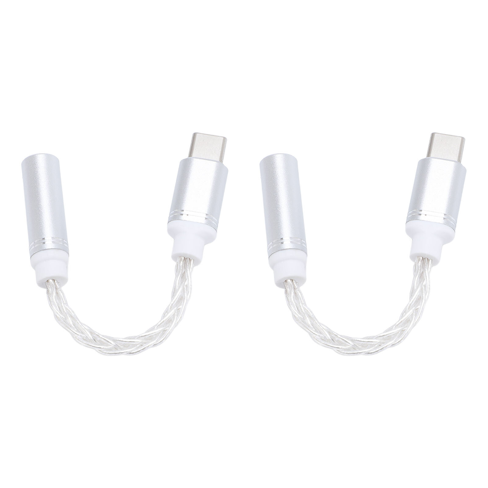 2PCS USB C до 3,5 мм Адаптер для наушников 384 кГц 32 -битный USB Type C до 3,5 мм кабельный шнур Aux Sound Gack для Galaxy S24 S23 S22