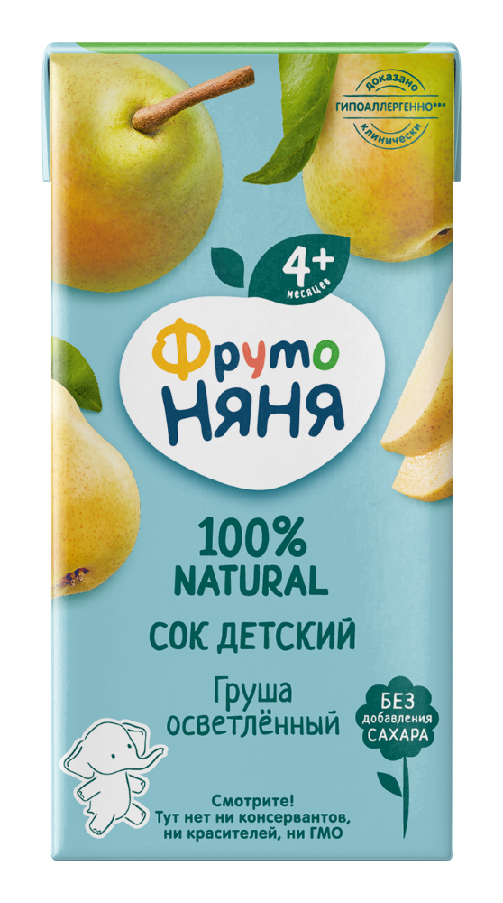 Фрутоняня сок грушевый осветленный 200 мл