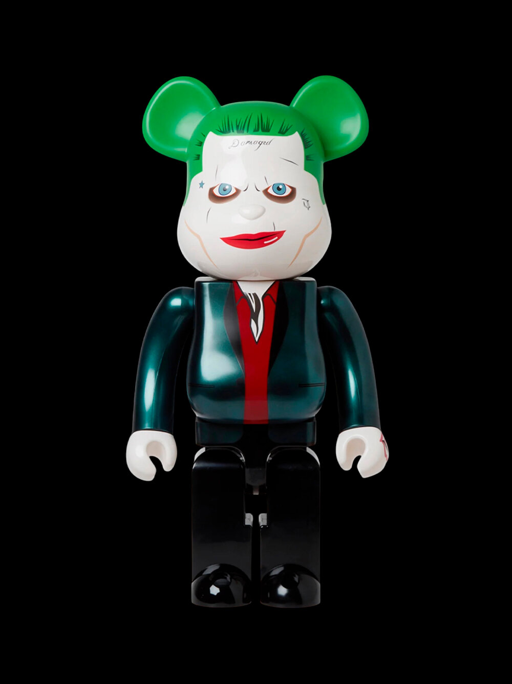 Коллекционная оригинальная фигура Bearbrick x Suicide Squad The Joker 1000% / 70 см высота / ABS пластик / Medicom Toy