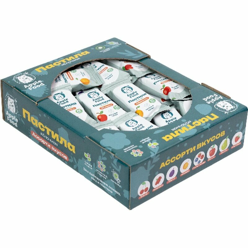 Пастила Apple Food асс. слив_барб_груш_абрик_клуб_л. яг_виш_ябл, ТВ-кор,700г