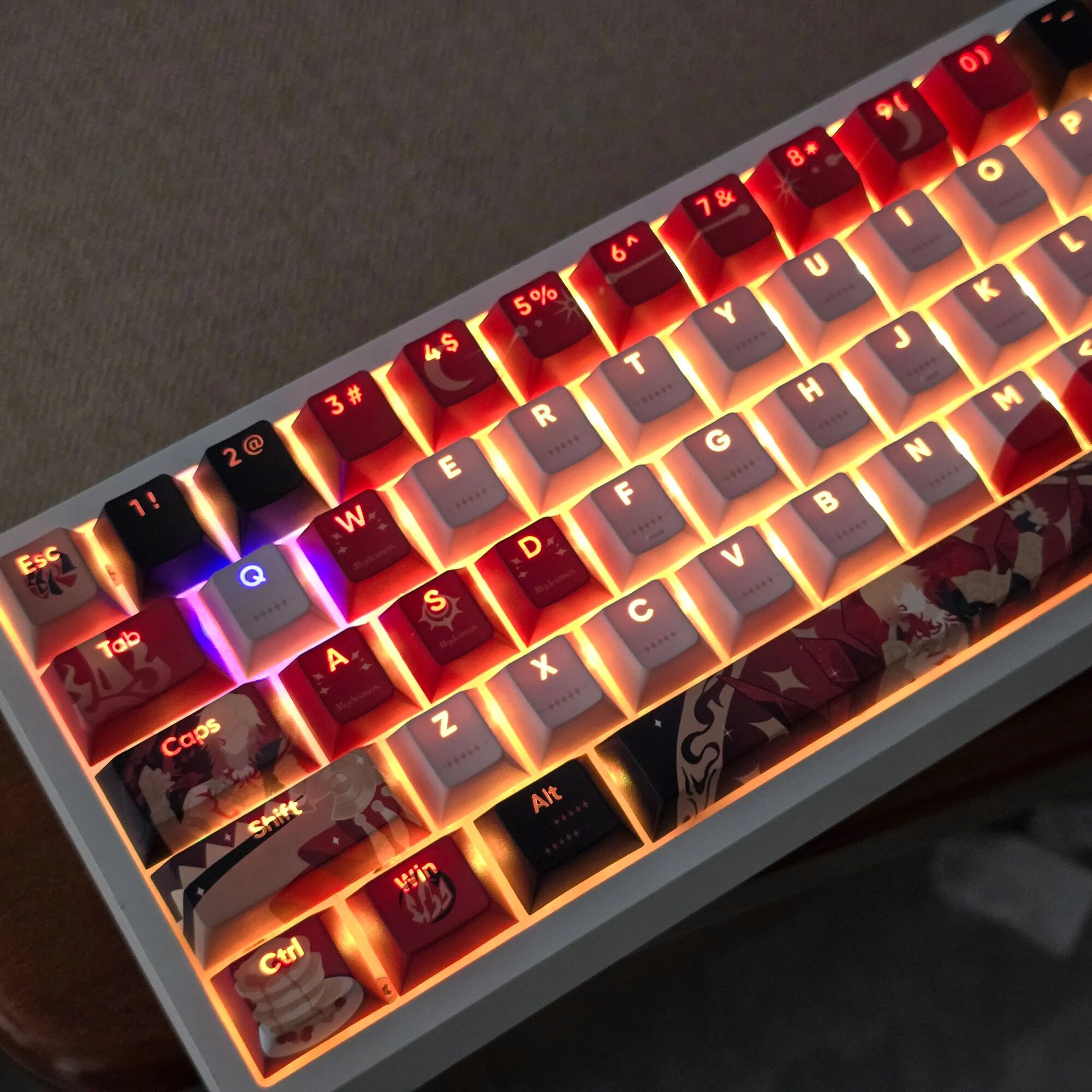 Колпачки для клавиш Honkai: Star Rail, 120 шт, Translucent keys