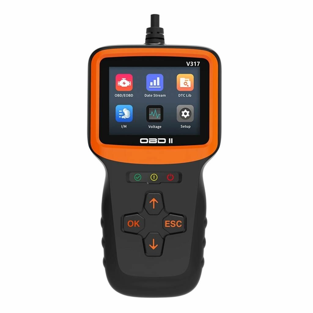 Прибор для диагностики неисправностей автомобиля obd2 code reader V317