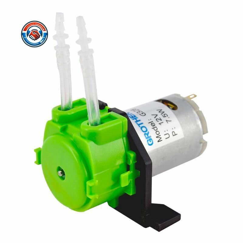 Перистальтический насос 12 В для аквариума и террариума — компактный самовсасывающий дозатор с реверсом, регулировкой