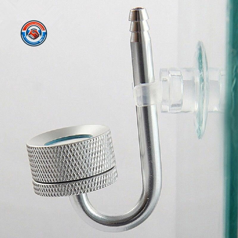 Диффузор CO2 для аквариума, алюминиевый сплав, мини-реактор углекислого газа, компактный дисковый распылитель, простая установка, элегантный вид