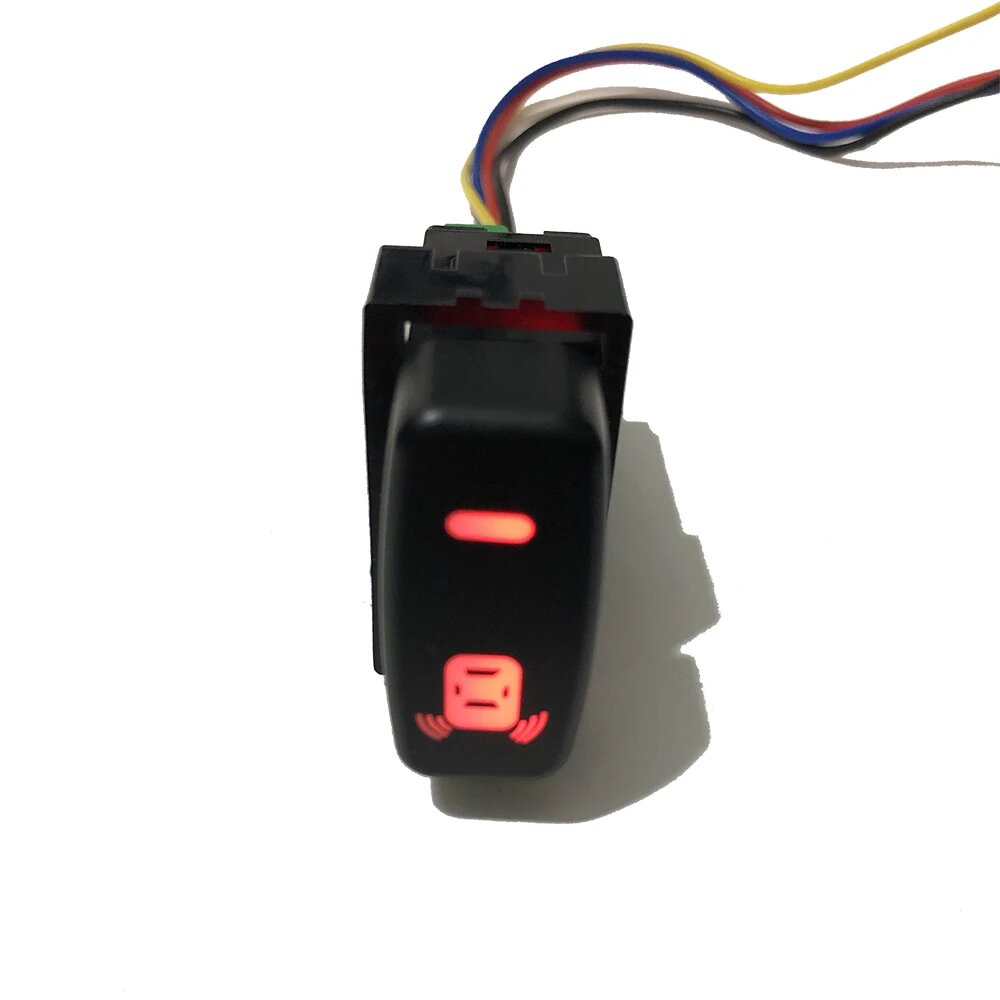 Автомобильный радар, датчик парковки, переключатель, красный светодиод, кнопка управления, кабель для Mitsubishi Pajero V73 V93 Lancer Outlander ASX L200 Triton, Radar Parking Sensor