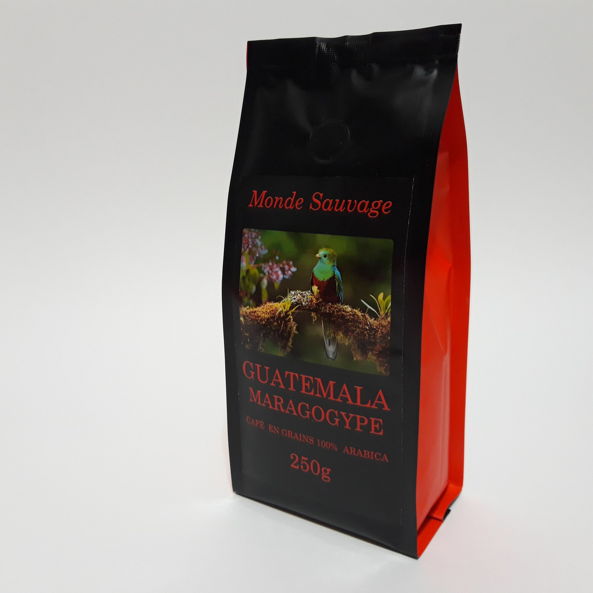 Кофе в зёрнах Монд Саваж Гватемала Марагоджип 250г