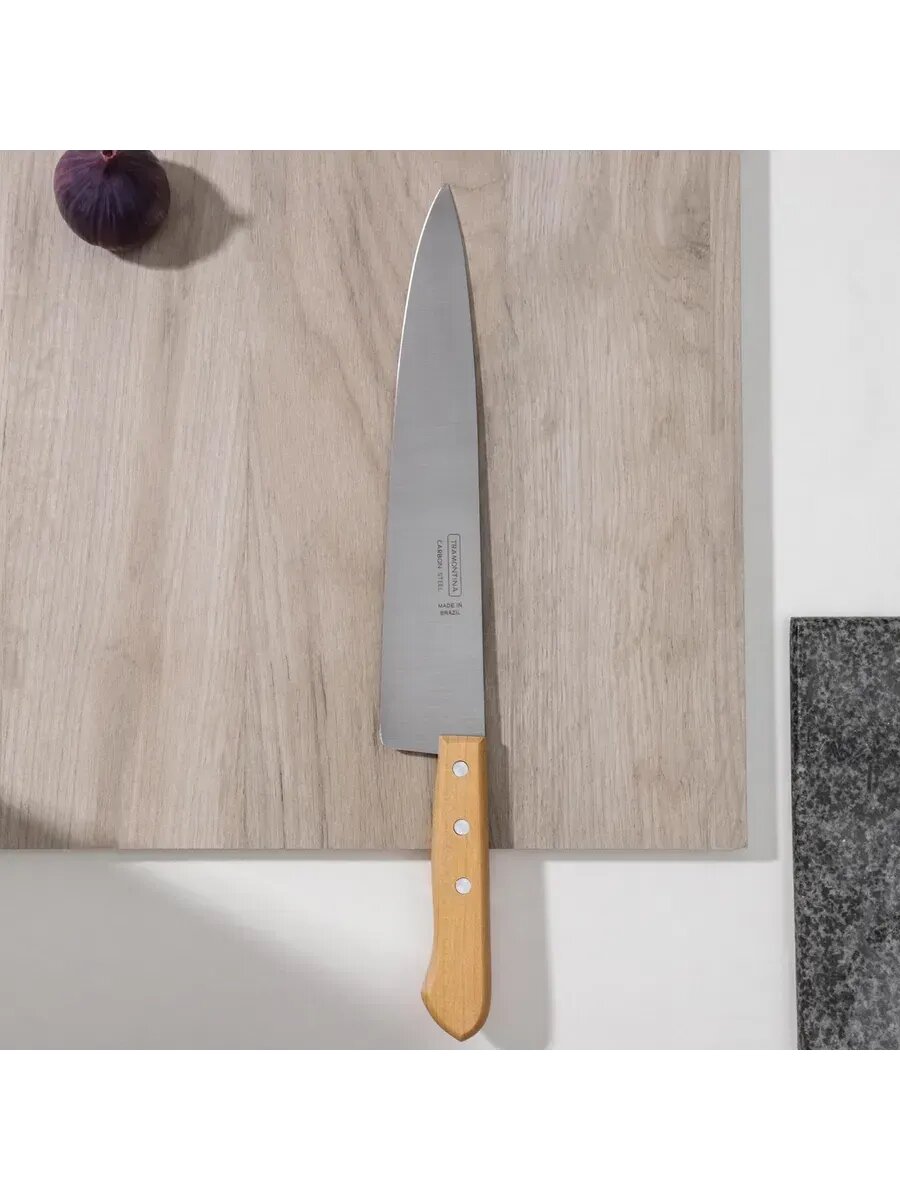 Нож кухонный Carbon поварской, лезвие 25 см